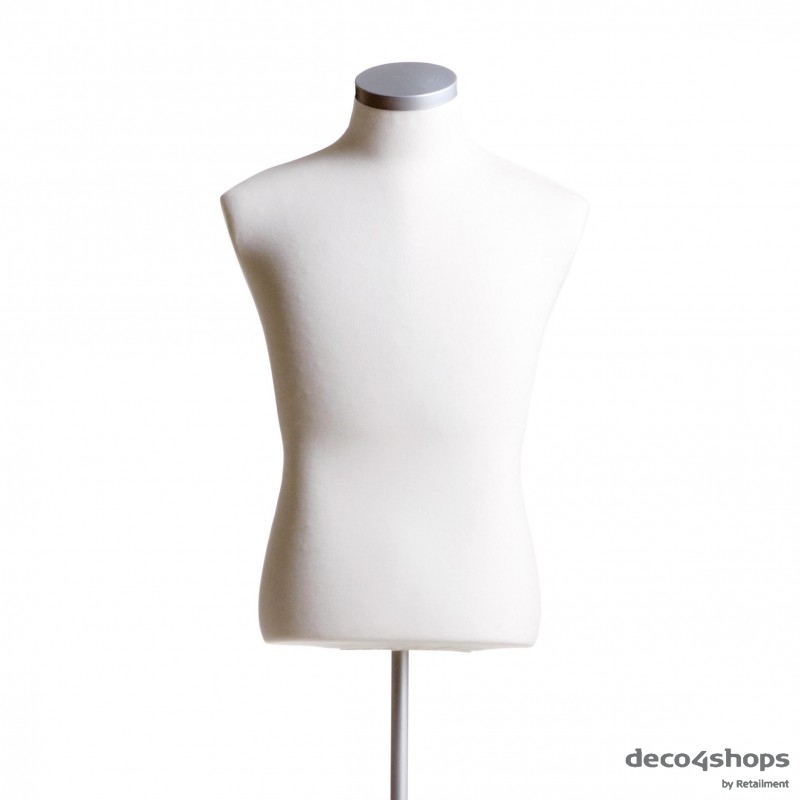 Male Bust - Styrofoam Torso – Natural | Darrol - Deco4shops